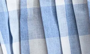 ALL IN FAVOR Pleated Gingham Tie Strap Top