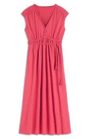 Boden Heidi Ruched Jersey Midi Dress