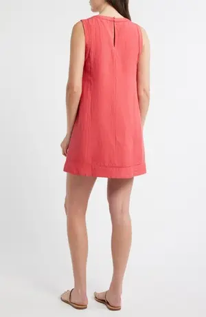 Marine Layer Cora Linen Blend A-line Minidress