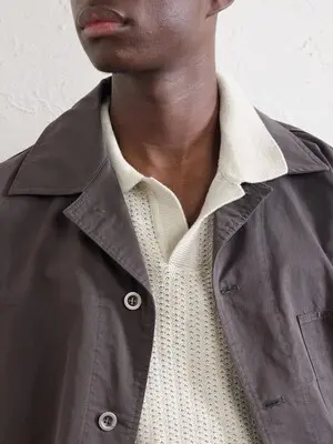 Sunspel Vintage Cotton-mesh Polo Shirt