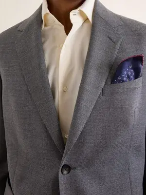 Mr P. Wool-hopsack Suit Jacket