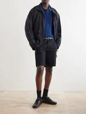 NOAH Striped Organic Cotton Polo Shirt