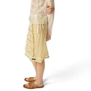 Miu Miu Embroidered Tulle Skirt