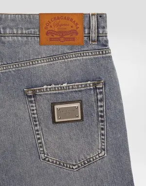 Dolce & Gabbana Multi-colored Denim Trousers