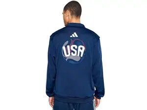 Adidas Usa Track Jacket With Football Graphics