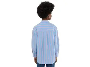 Madewell Easy Shirt Midweight Washed Poplin - Blue