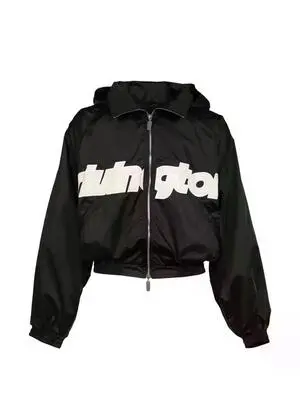 RRR123 Hooded Logo-appliqué Jacket