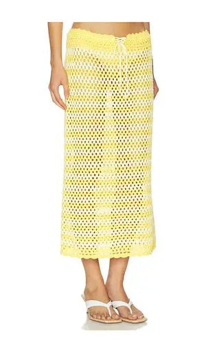 Simkhai Crochet Midi Skirt