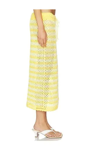 Simkhai Crochet Midi Skirt