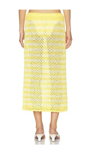 Simkhai Crochet Midi Skirt