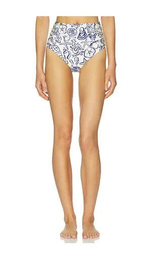 Simkhai High Waisted Bikini Bottom - Blueberry