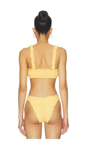 Simkhai Evander Ruched Bikini Top