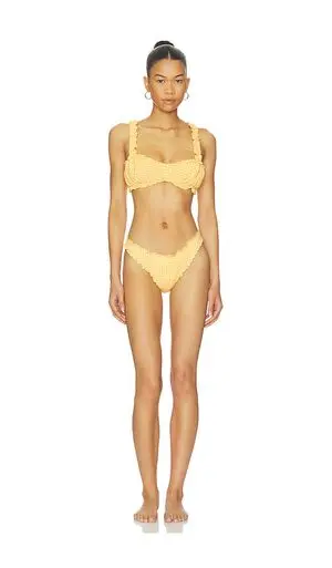 Simkhai Maelie Ruched Bikini Bottom