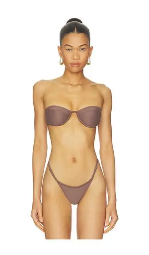 TROPIC OF C Mariel Bikini Top - Driftwood