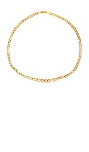 Alexa Leigh Bezel Tennis Necklace - Yellow Gold