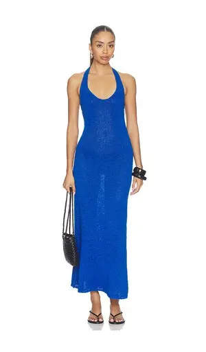 Faithfull The Brand Bianca Maxi Dress - Cobalt