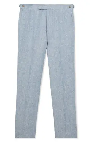 REISS Atlantic Slim Fit Linen Pants