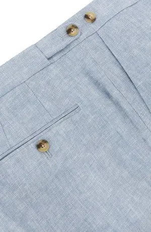REISS Atlantic Slim Fit Linen Pants