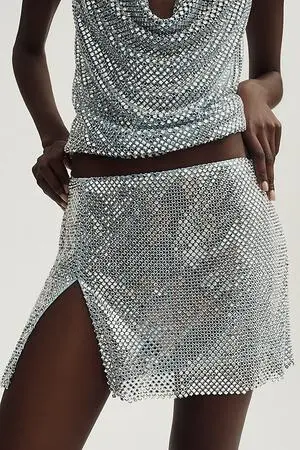 Retrofete Embellished Mini Skirt