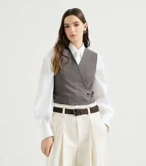 Brunello Cucinelli Tropical Luxury Wool Waistcoat