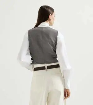 Brunello Cucinelli Tropical Luxury Wool Waistcoat
