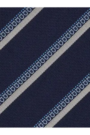FERRAGAMO Regimental Jacquard Silk Tie