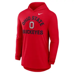 Nike Ohio State Primetime Arch Long-sleeve Hooded T-shirt - Red