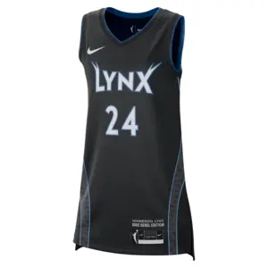 Nike Minnesota Lynx Wnba Rebel Edition Dri-fit Victory Jersey - Black