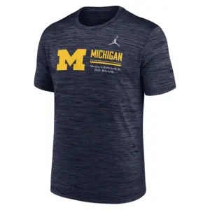 Nike Jordan Brand Michigan Wolverines Dri-fit T-shirt - Blue