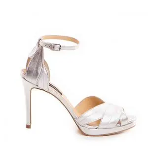 THE 5TH ELEMENT Smaranda Stiletto Platform Sandals - Silver