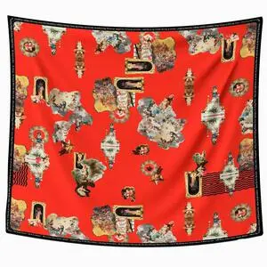 MAXJENNY Scarf Sicily - Red