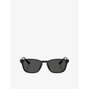 Prada Square Frame Acetate Sunglasses - Black