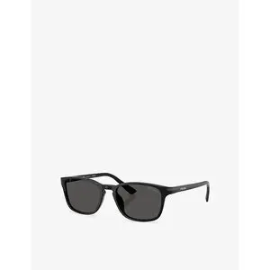 Prada Square Frame Acetate Sunglasses - Black