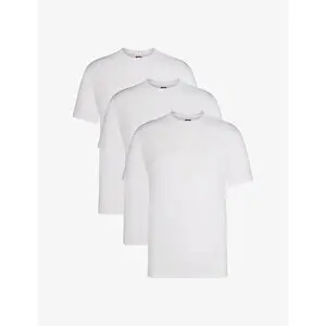 SKIMS Basic Lightweight Crewneck Pack Of Three Cotton-jersey T-shirts