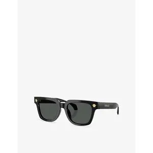 Versace Ve4510u Square-frame Acetate Sunglasses With Gold-tone Hardware