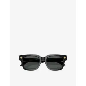 Versace Ve4510u Square-frame Acetate Sunglasses With Gold-tone Hardware