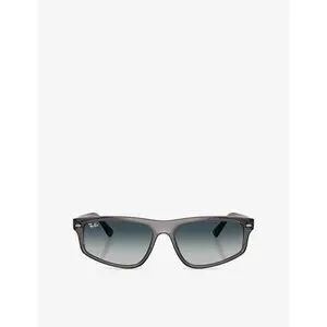 Ray-ban Rb2225 Irregular Frame Propionate Sunglasses - Grey
