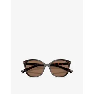 Prada Square-frame Acetate Sunglasses - Brown
