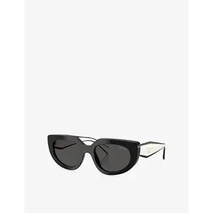 Prada Oval-frame Acetate Sunglasses