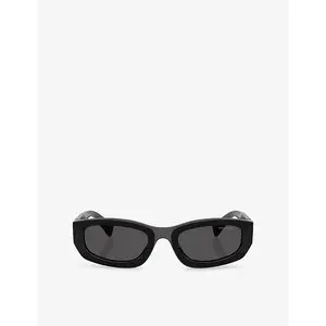 Miu Miu Rectangular-frame Acetate Sunglasses - Black