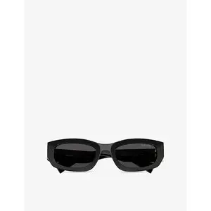Miu Miu Rectangular-frame Acetate Sunglasses - Black