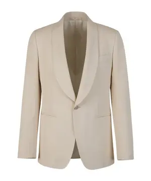 LARDINI Plain Viscose Blazer Jacket