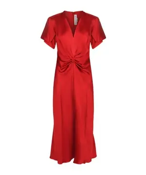 Victoria Beckham V Neck Day Dresses
