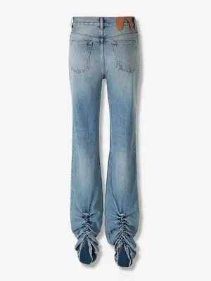 DARKPARK Mid-rise Straight Leg Jeans With Drawstring Hem
