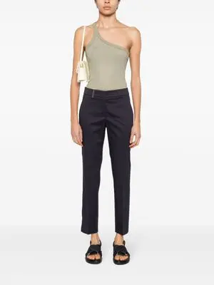 Peserico Mid-rise Tailored Trousers With Perforated Details