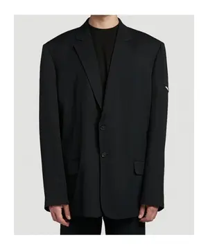 Balenciaga Washed Single Breasted Blazer
