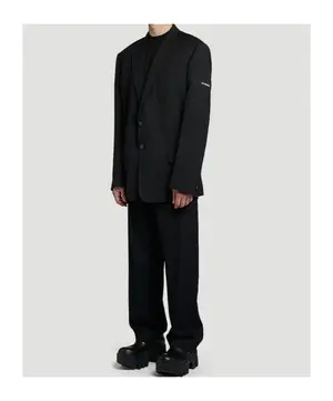 Balenciaga Washed Single Breasted Blazer