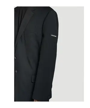 Balenciaga Washed Single Breasted Blazer