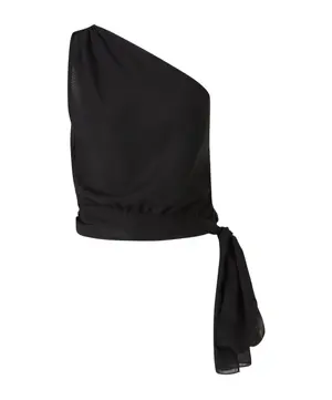 Peserico Asymmetrical Draped Blouse With Side Bows