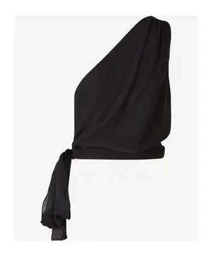 Peserico Asymmetrical Draped Blouse With Side Bows
